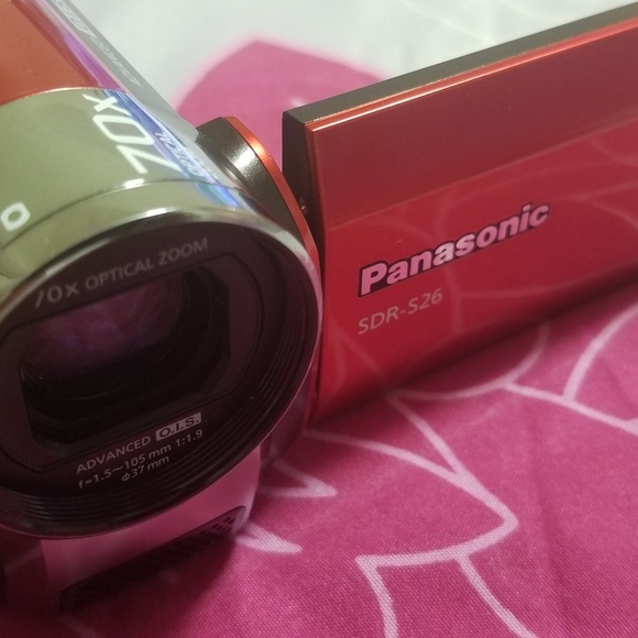 Panasonic | Other | Panasonic Sdrs26 Camcorder Red With 2 Sd Cards ...